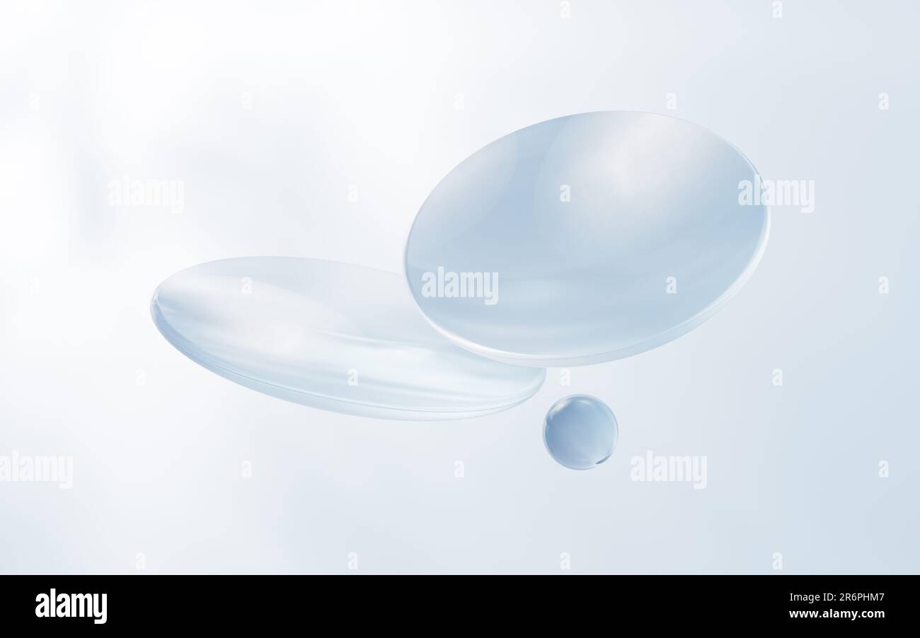Round glass geometry background, 3d rendering. Digital drawing Stock ...