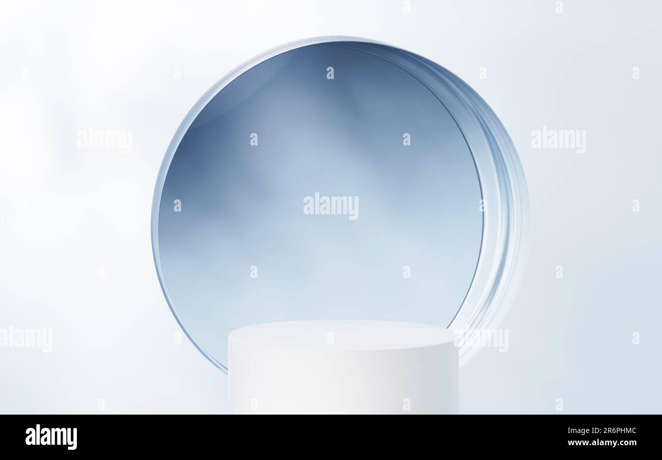 Round glass geometry background, 3d rendering. Digital drawing Stock ...