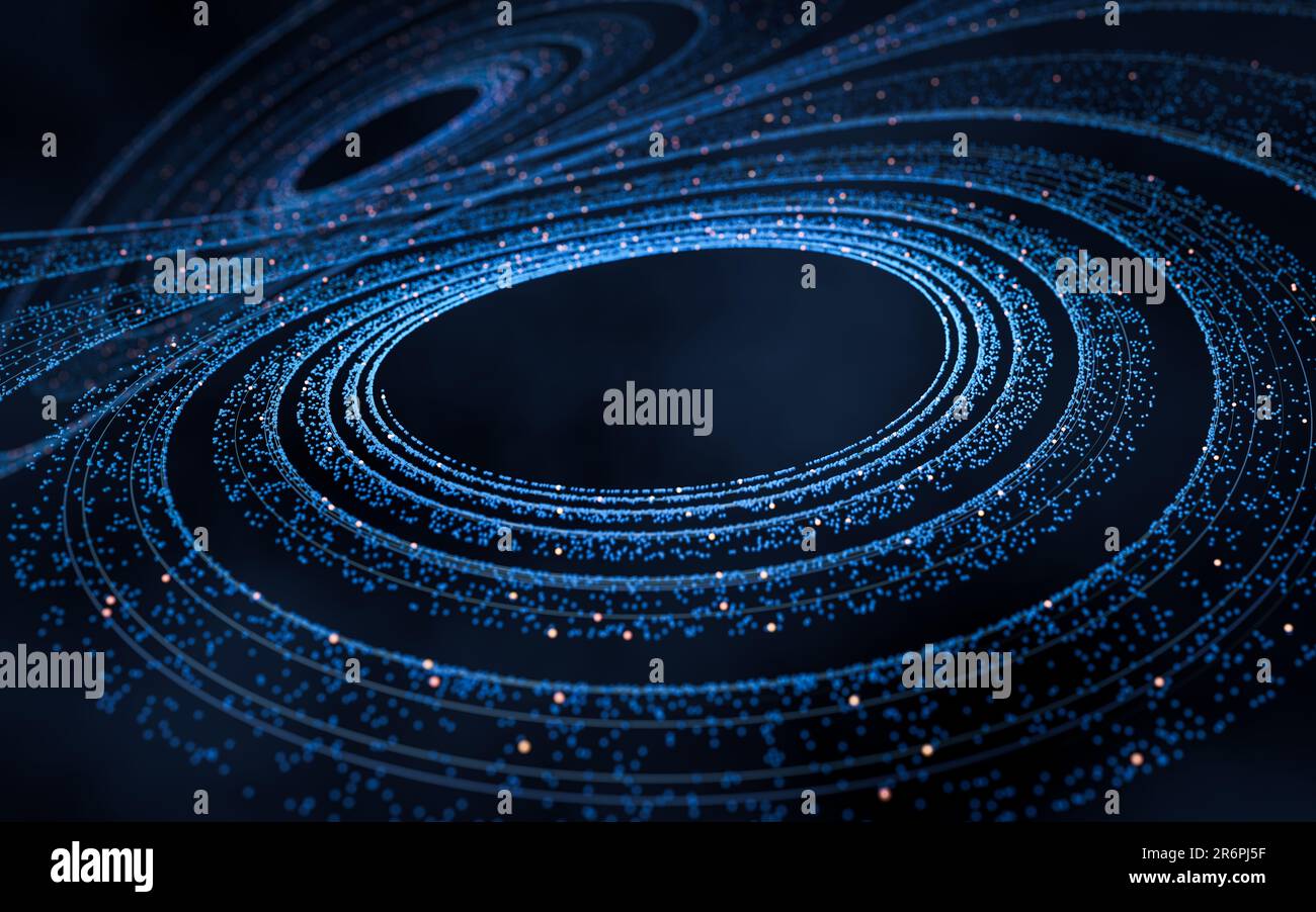 Flowing digital lines background, 3d rendering. Digital drawing Stock ...