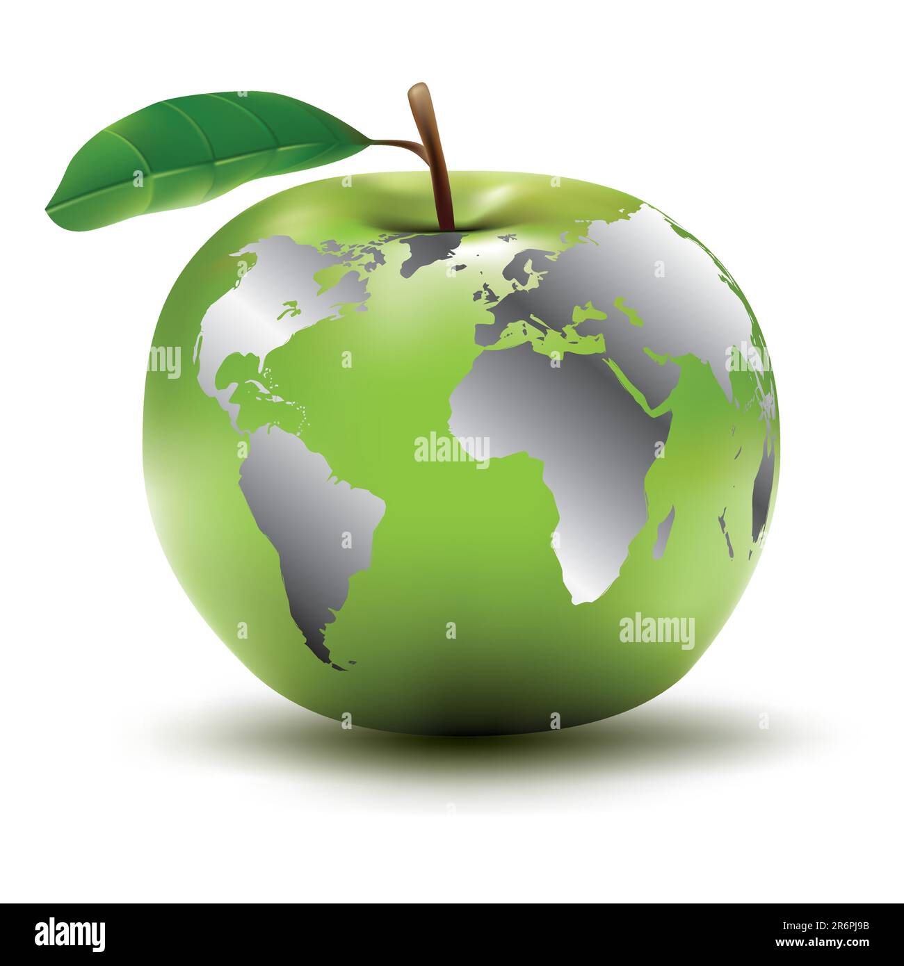environmental earth concept / apple / globe / vector EPS illustration ...