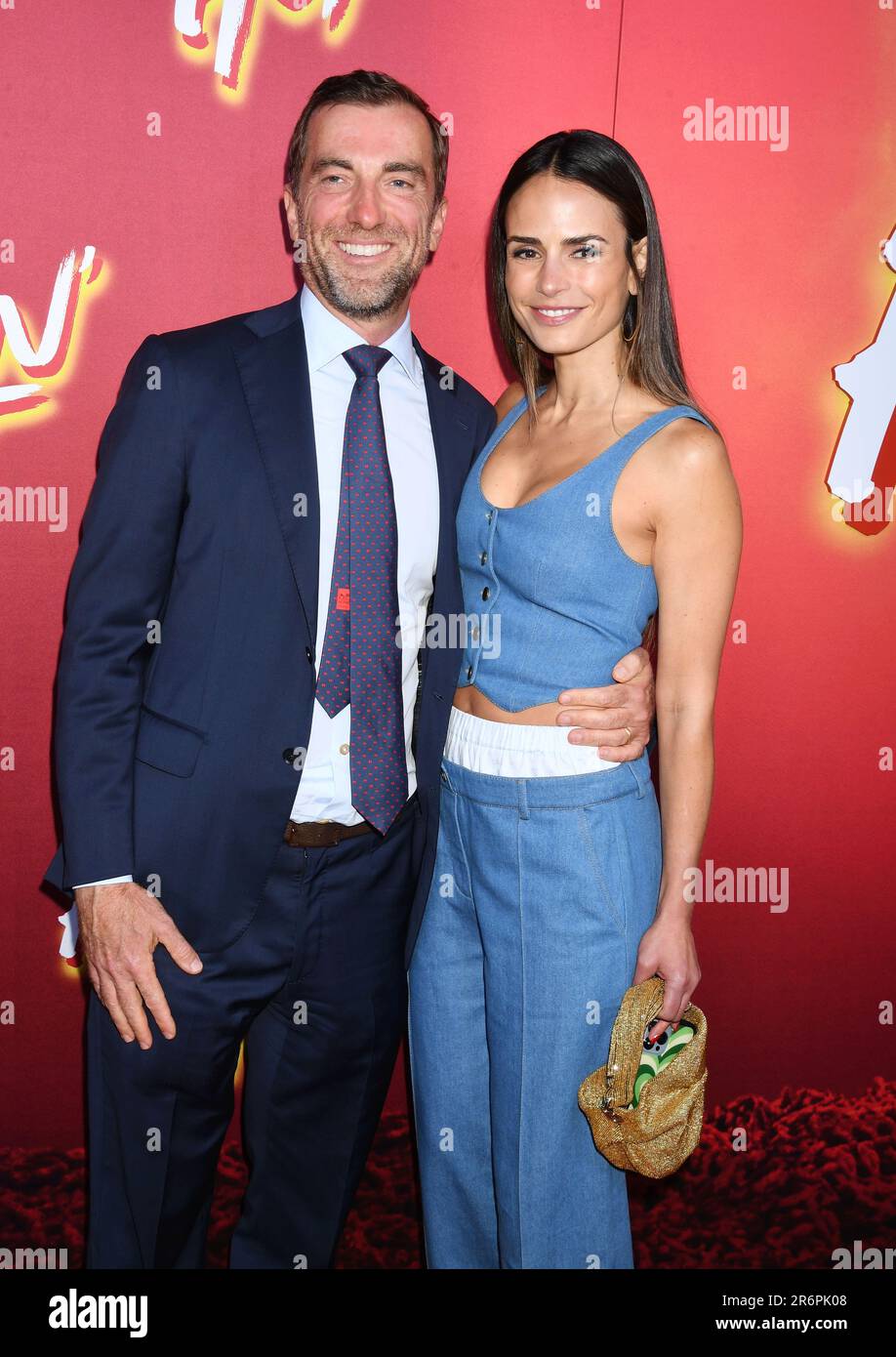 HOLLYWOOD, CALIFORNIA - JUNE 09: Jordana Brewster (R) and Mason Morfit ...