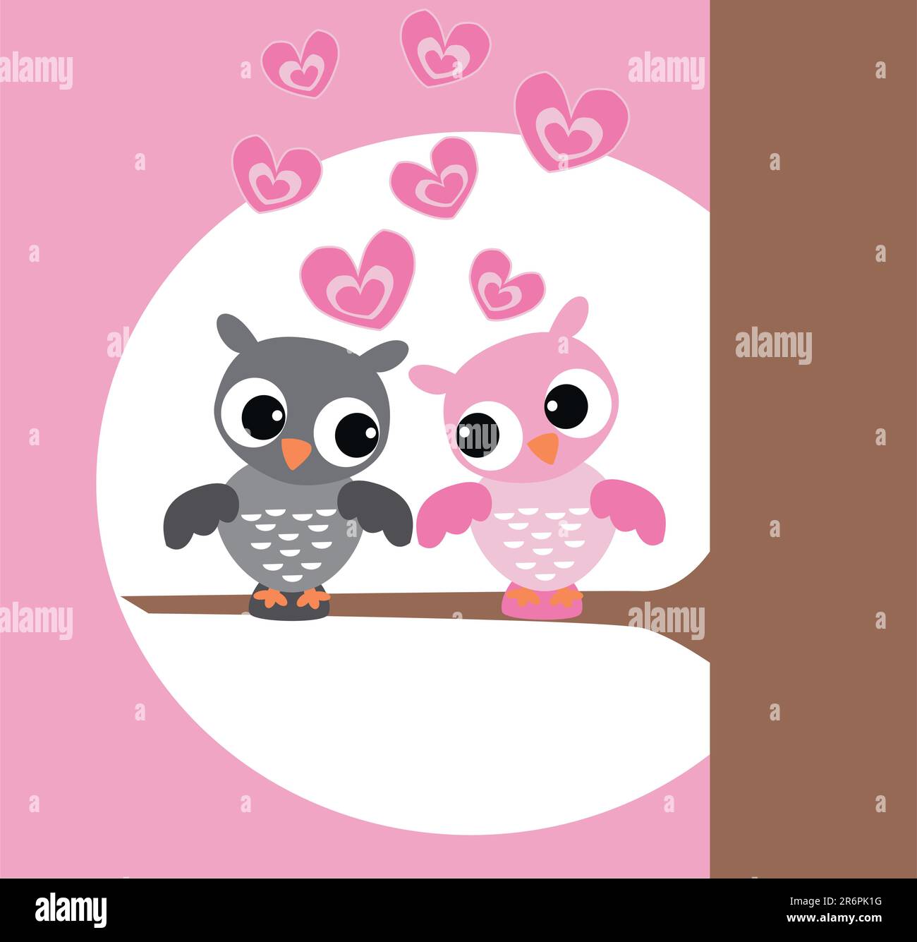 Male and female owls Stock Vector Images - Alamy
