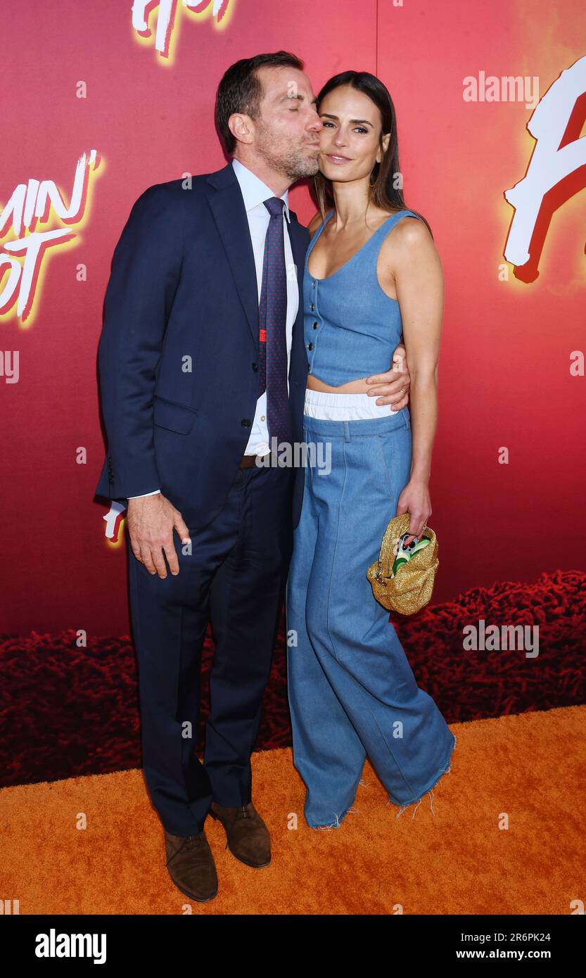 HOLLYWOOD, CALIFORNIA - JUNE 09: Jordana Brewster (R) and Mason Morfit ...
