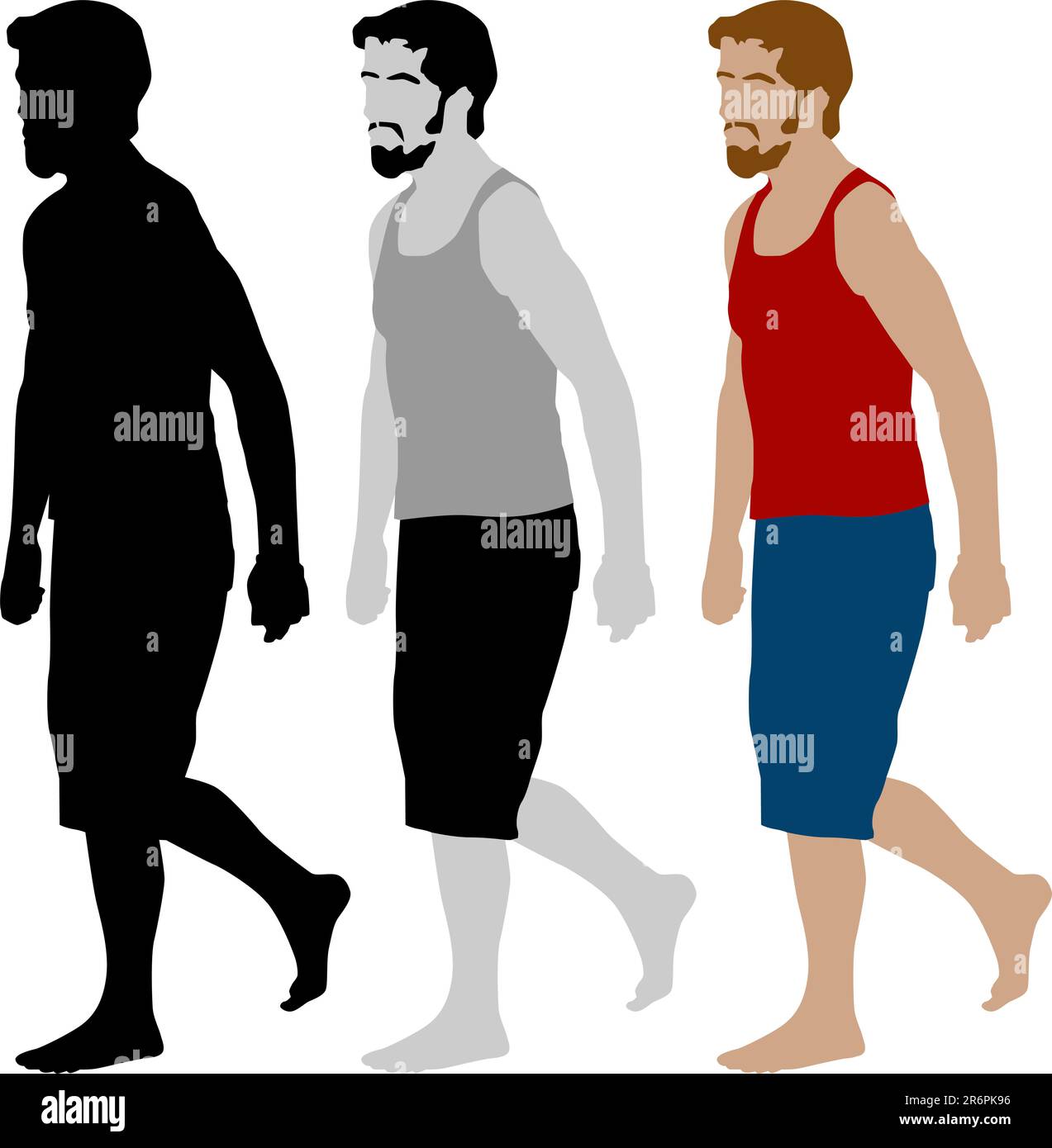 Walking man Stock Vector Images - Alamy