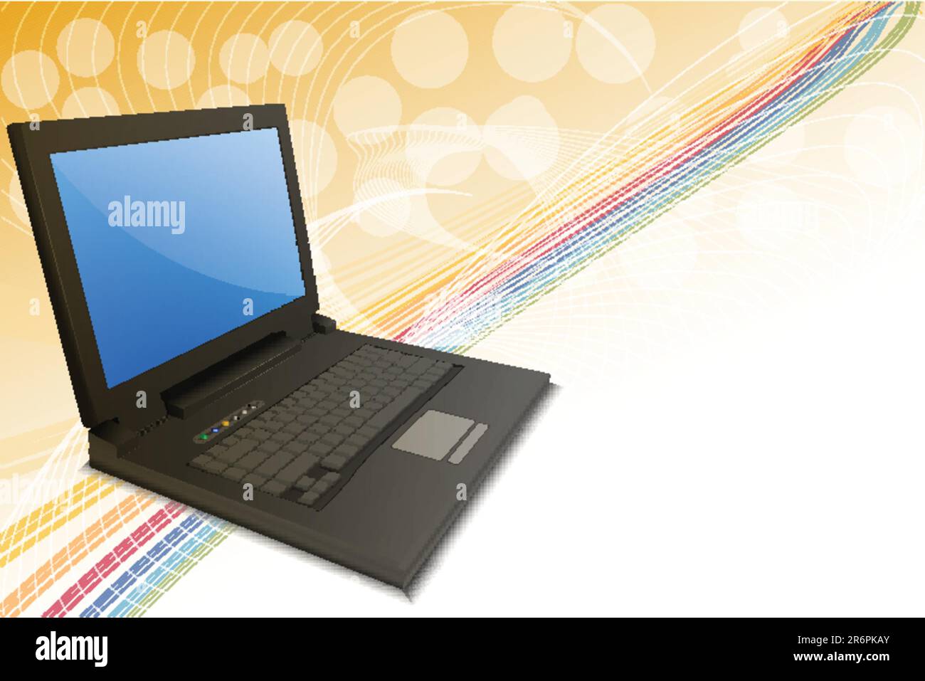 illustration of notebook on abstract vector background Stock Vector ...