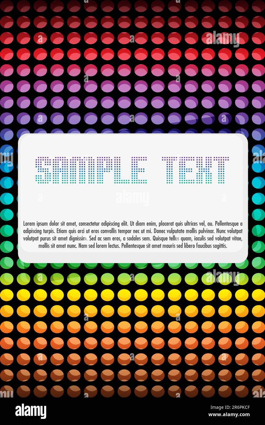 illustration of abstract vector card with colorful dots Stock Vector ...