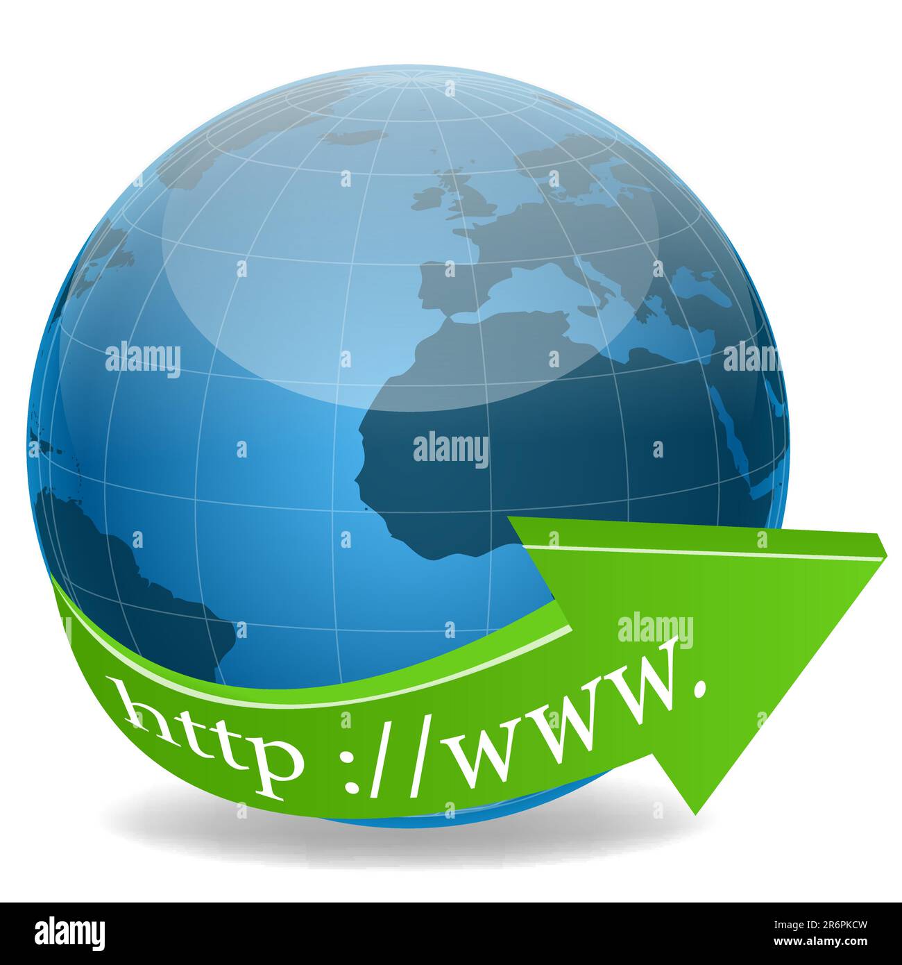 illustration of http in arrow around globe Stock Vector Image & Art - Alamy