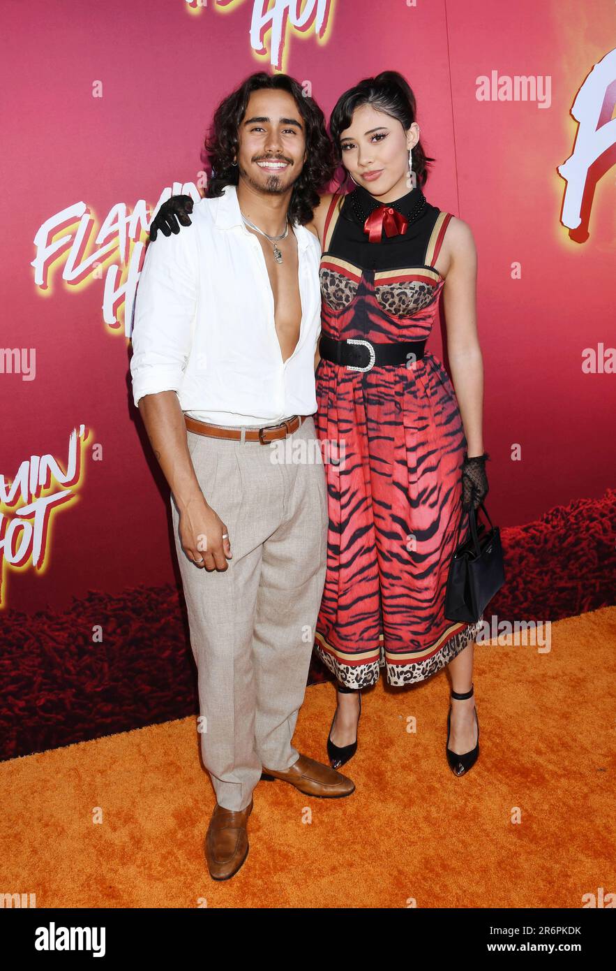 HOLLYWOOD, CALIFORNIA - JUNE 09: (L-R) Michael Cimino and Xochitl Gomez ...