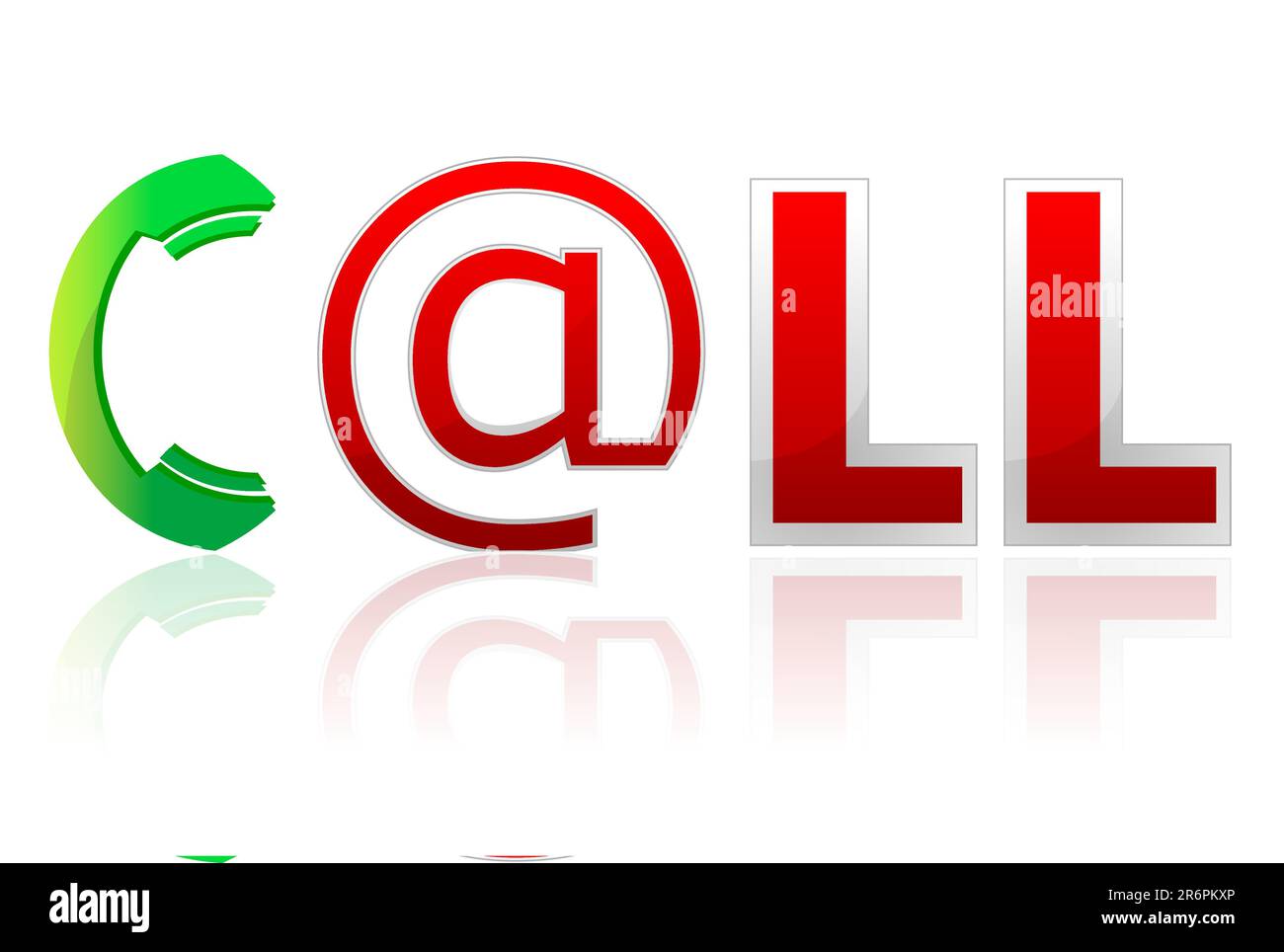 illustration of call text with telephone and e mail icon Stock Vector ...