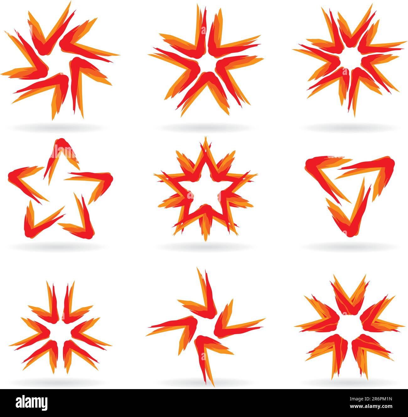 Set of different stars icons for your design. White releases #15 Stock ...