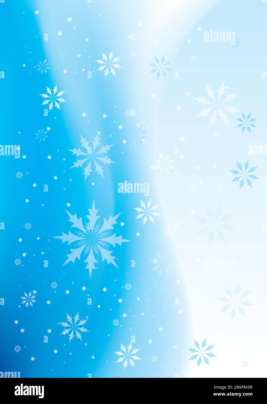 Christmas background of snowflakes. Abstract vector illustration Stock ...
