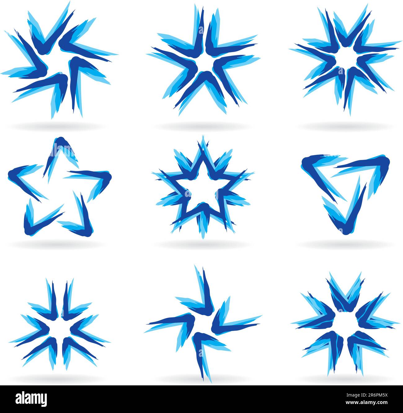 Set of different stars icons for your design. White releases #13 Stock ...
