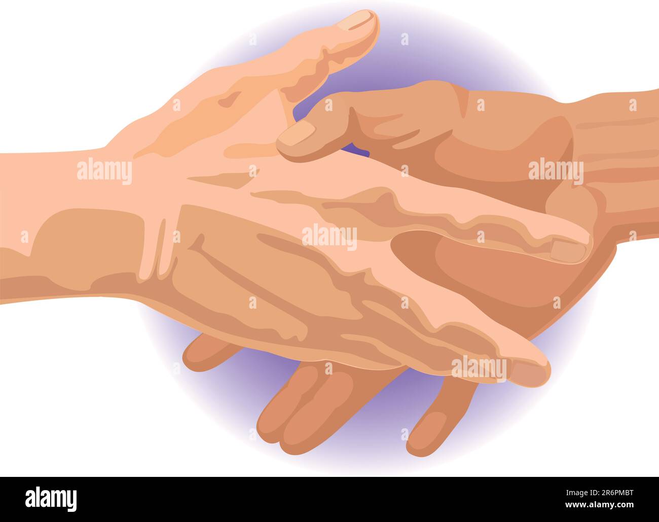 two hands. hand-shake. vector. illustration Stock Vector Image & Art ...