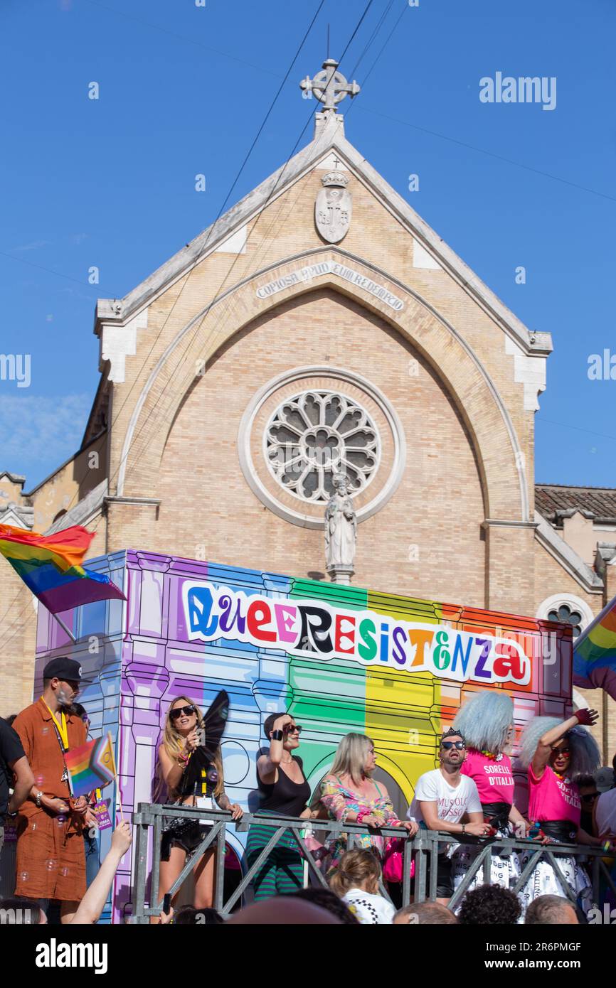 Rome pride 2023 hi-res stock photography and images - Alamy