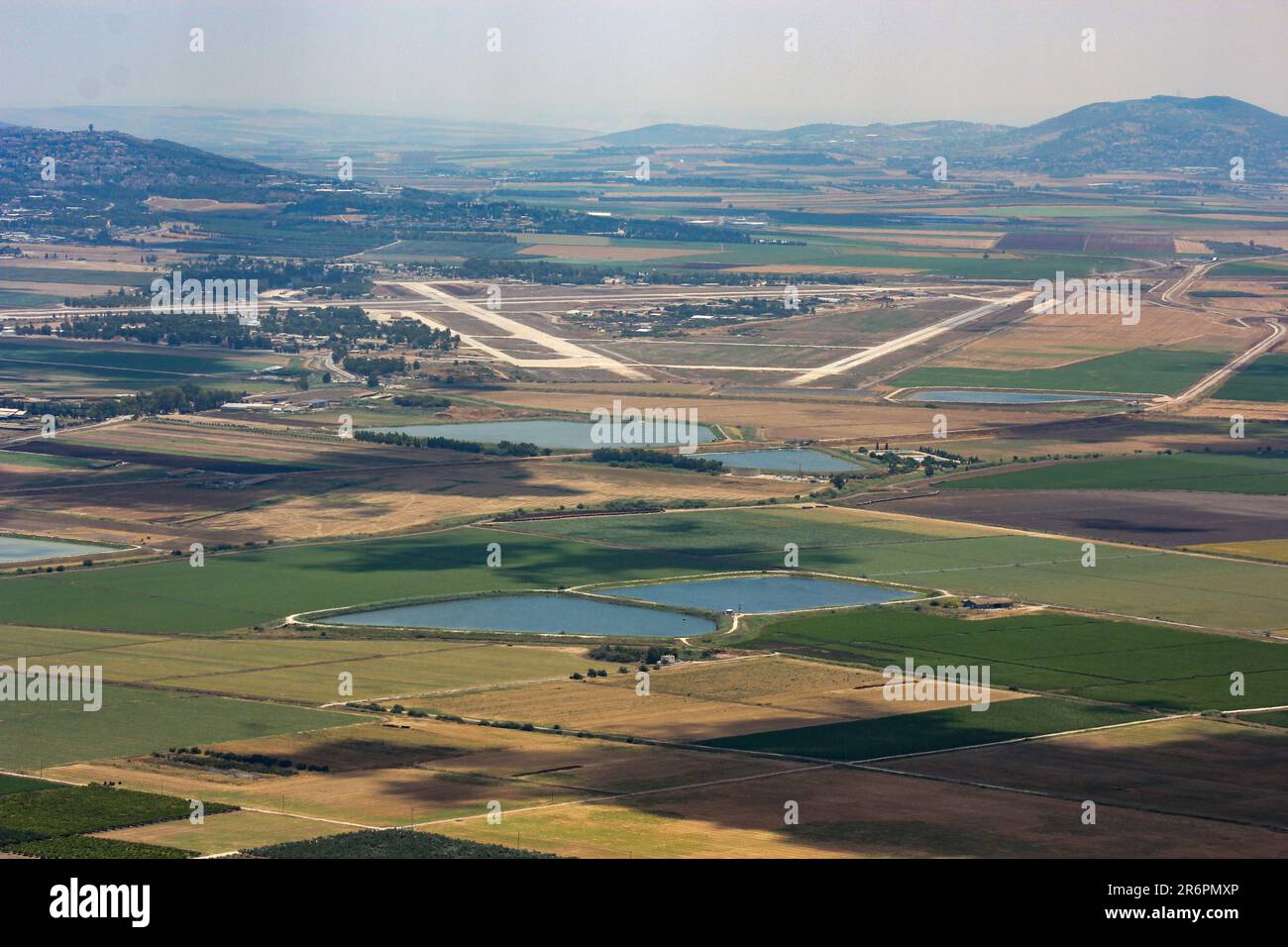 The Israeli Air Force's Ramat David Airbase as seen from Mount Carmel, Israel Stock Photo - Alamy