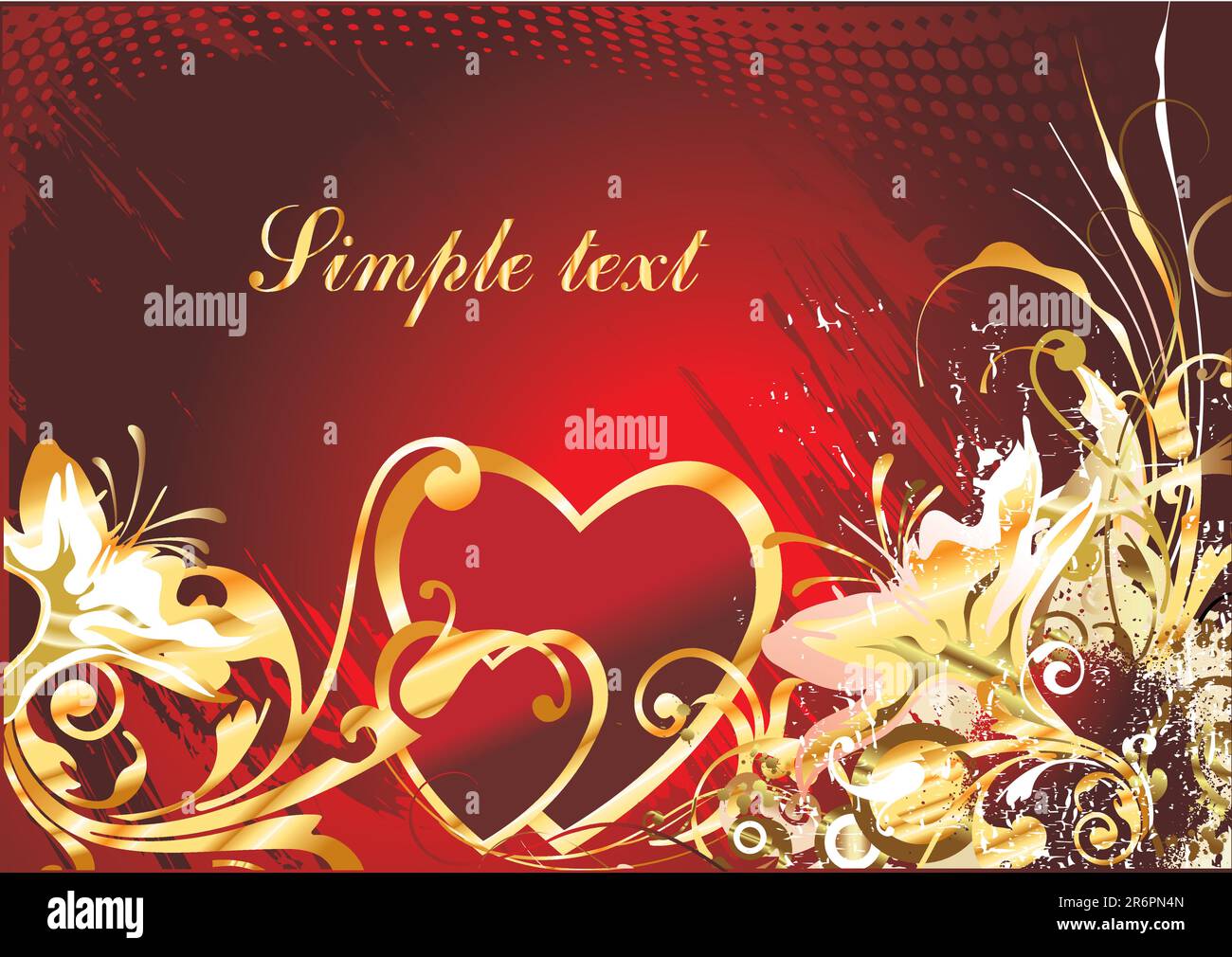 Hearts with a graphic both vegetative ornament and the block for the ...