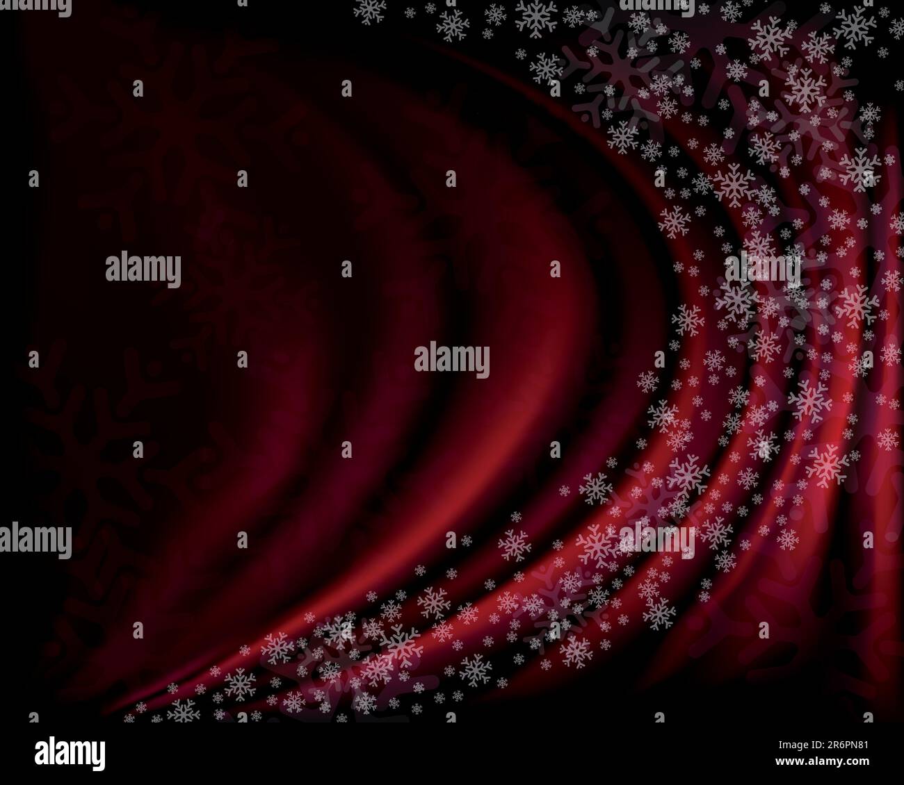 Winter red background with snowflakes. Vector illustration Stock Vector ...