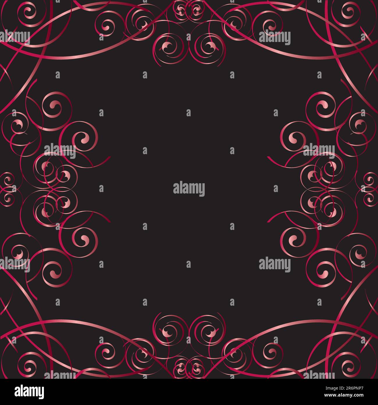 Vector image of frame with swirls Stock Vector Image & Art - Alamy