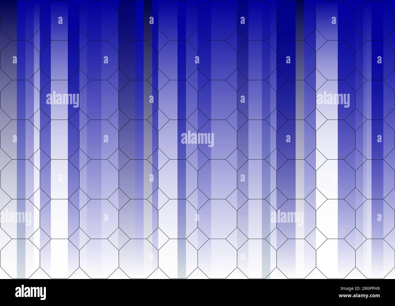 Hexagonal Blue Fading Business Graphic(Repeating graphic will tessalate ...