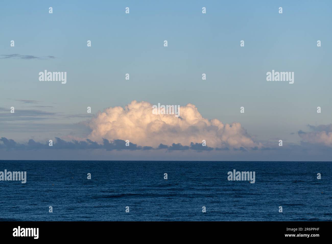 Unique cloud formation off the shoreline of Sunshine Coast during ...