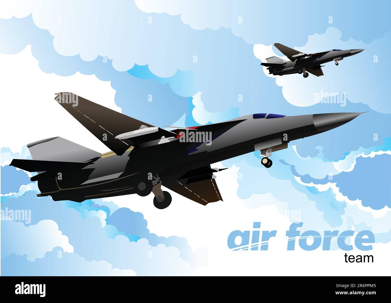 Air force team. Vector illustration Stock Vector Image & Art - Alamy
