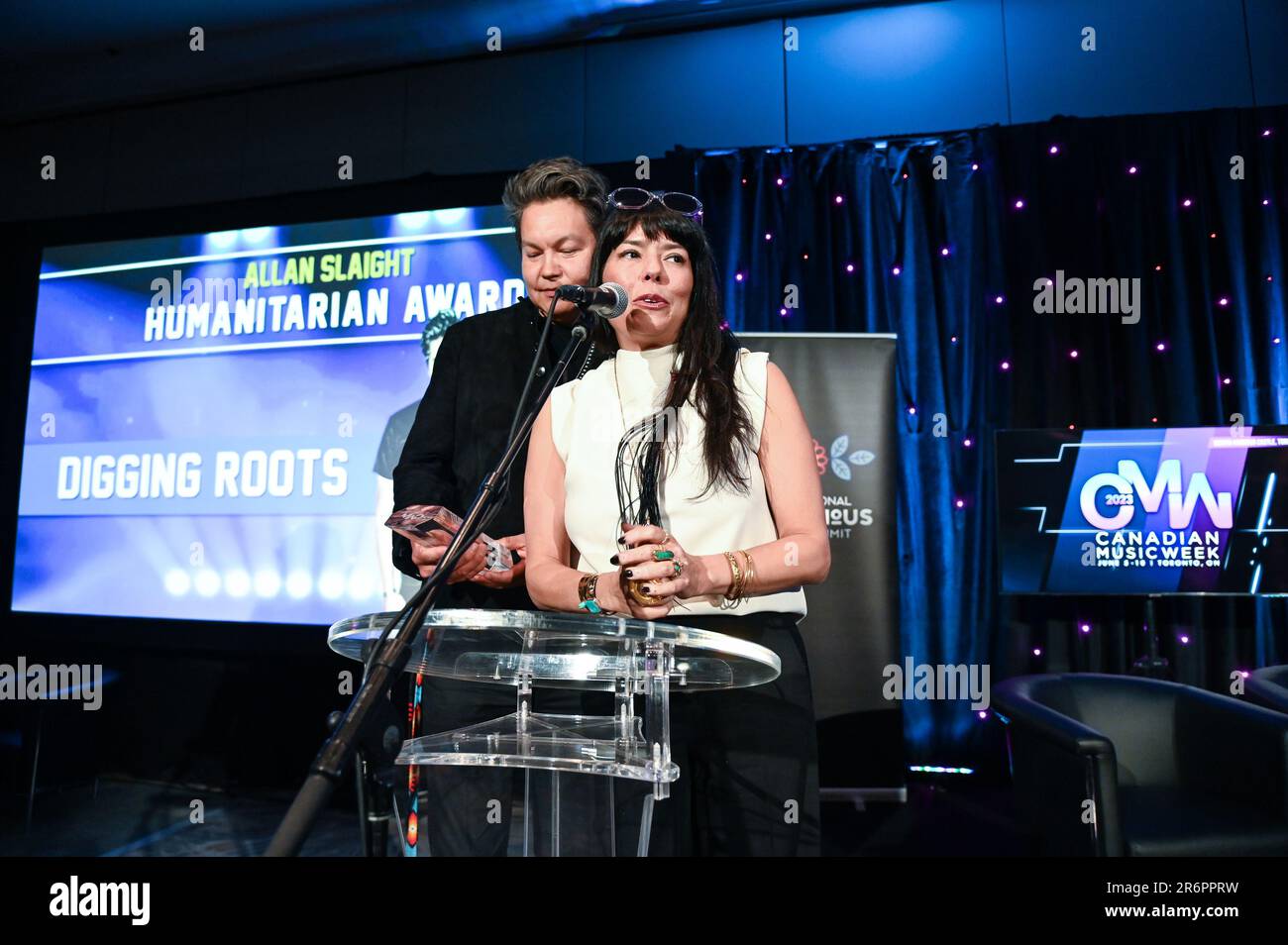 Toronto, Canada. June 10th, 2023. Canadian musical group 'Digging Roots ...