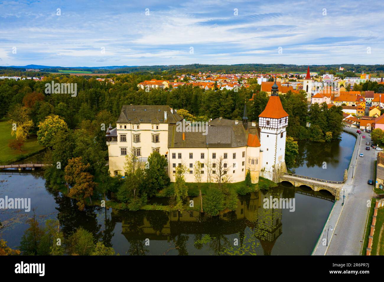 Panoramic view of Blatna Stock Photo - Alamy