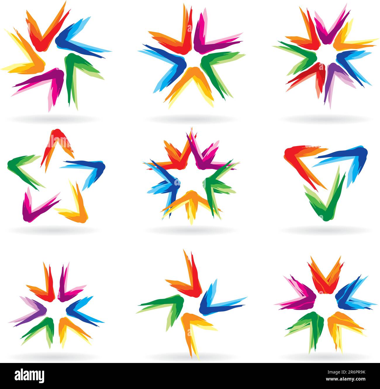 Set of different stars icons for your design. White releases #11 Stock ...
