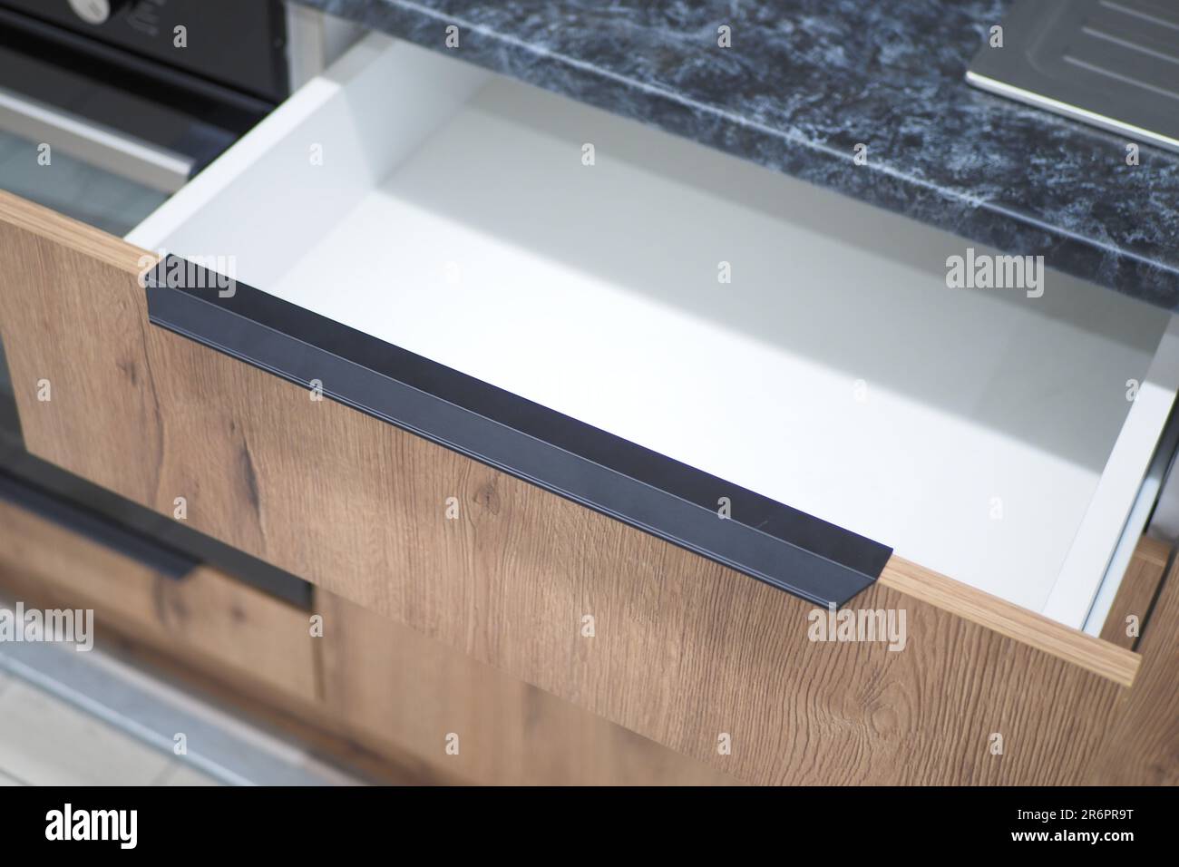 top view of a opened empty drawer Stock Photo - Alamy