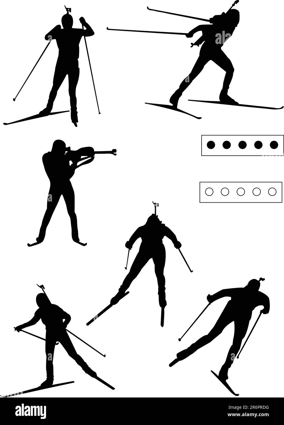 Biathlon person Cut Out Stock Images & Pictures - Alamy