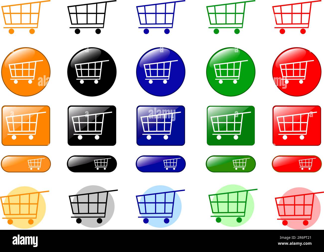 Shopping cart icons hi-res stock photography and images - Alamy