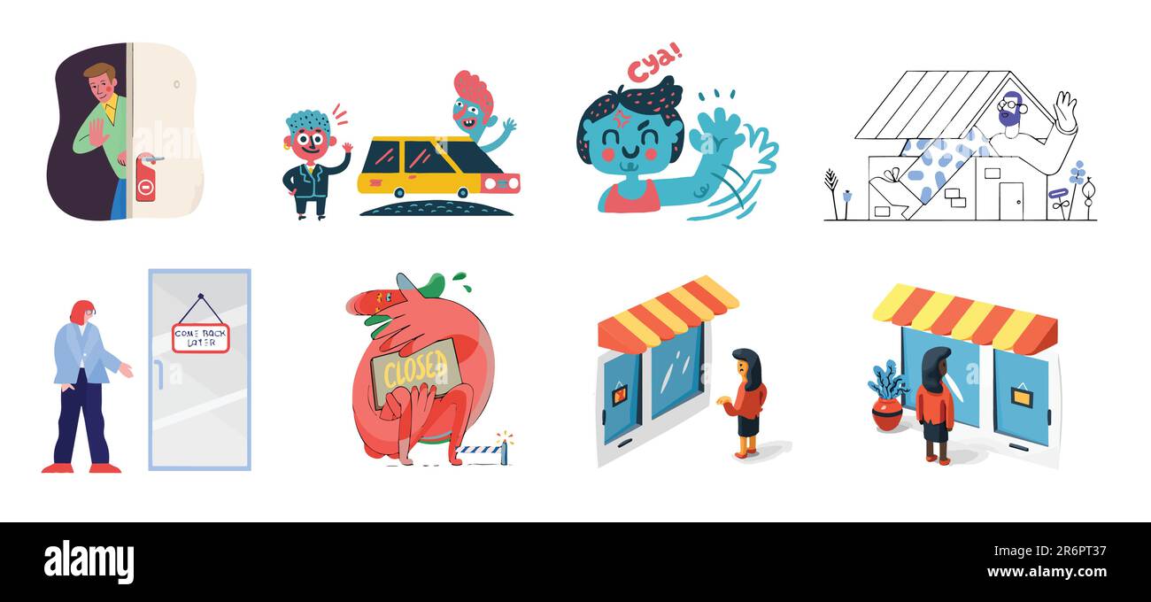 Back later sign hi-res stock photography and images - Alamy