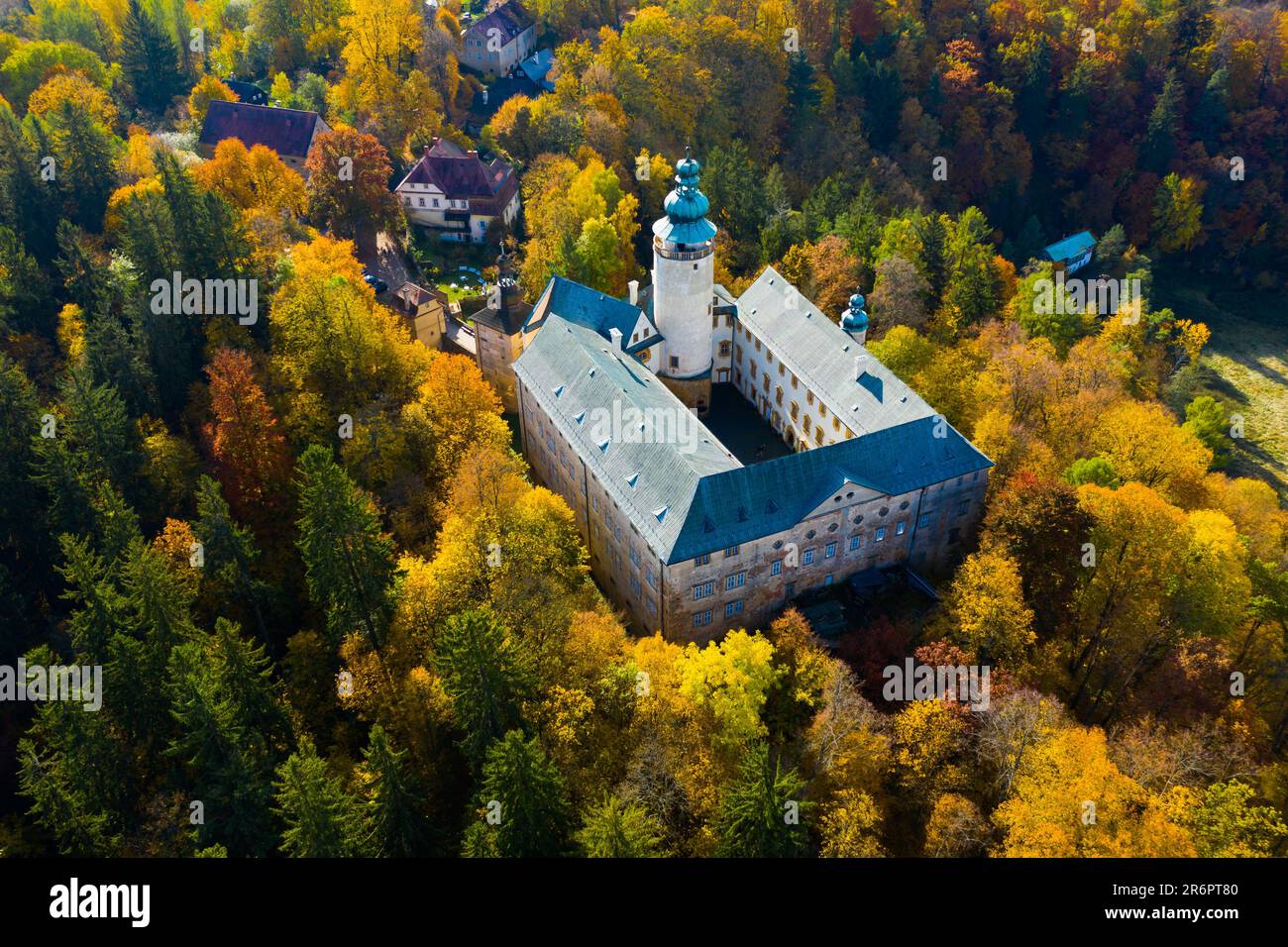 View of medieval Lemberk Castle Stock Photo - Alamy