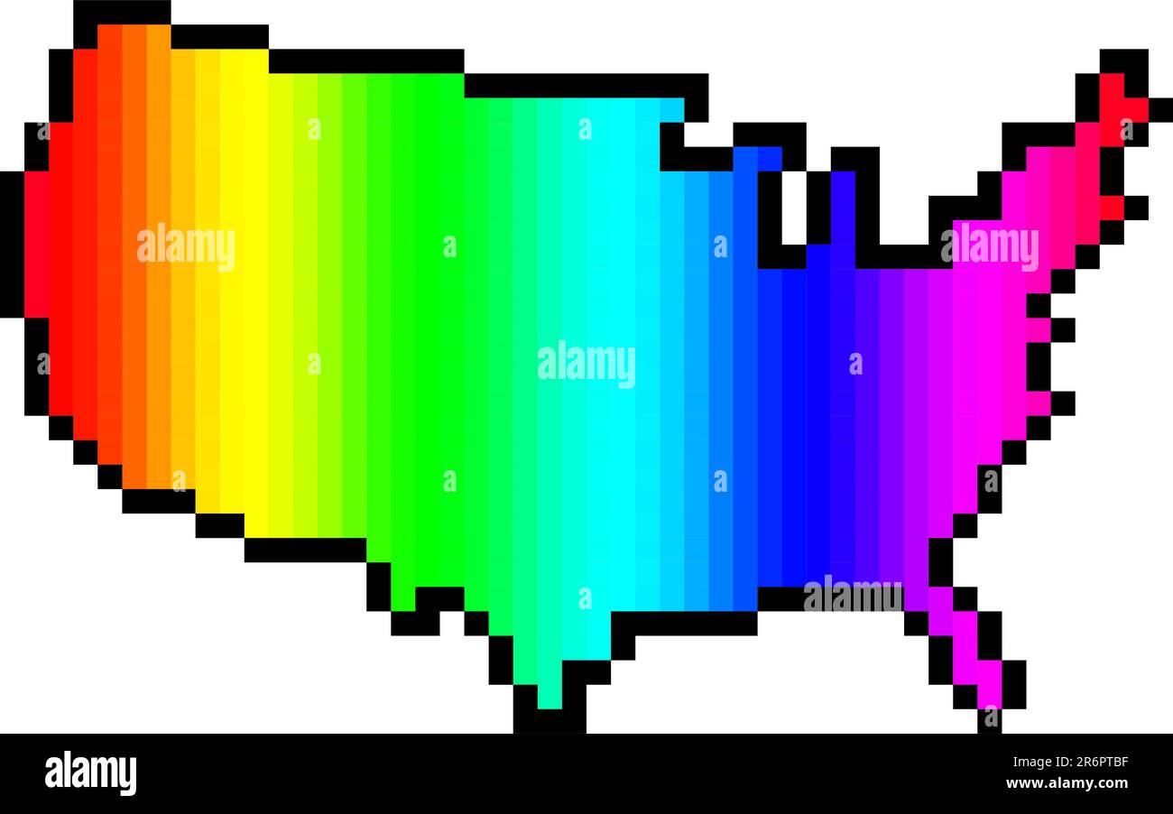 Pixel art flag hi-res stock photography and images - Alamy