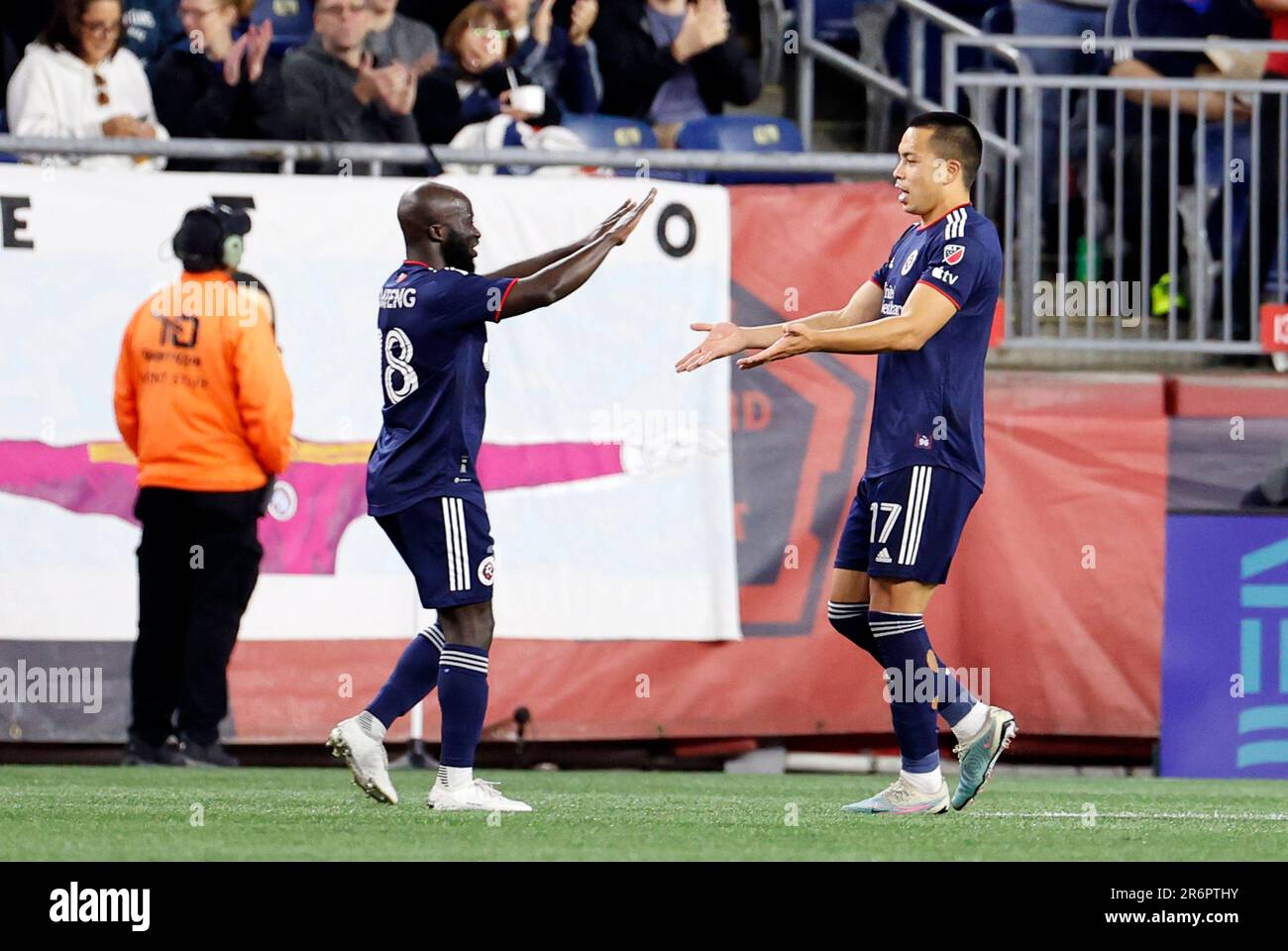 FOXBOROUGH, MA - JUNE 10: New England Revolution midfielder Emmanuel ...