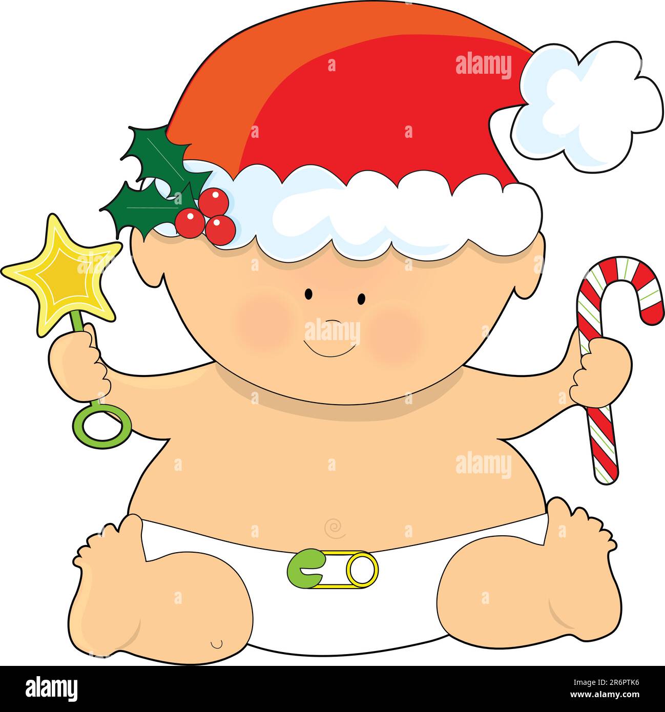 Happy santa dressed in Cut Out Stock Images & Pictures - Alamy