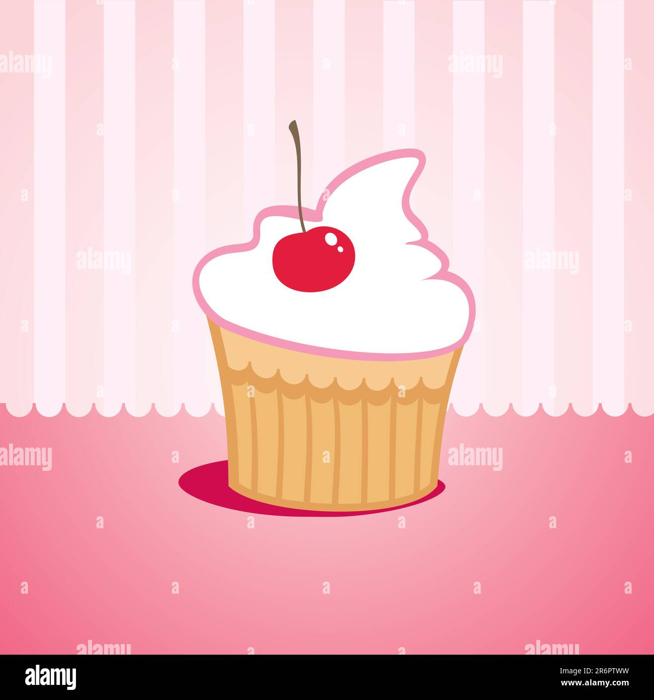 Pink red cherries on Stock Vector Images - Alamy