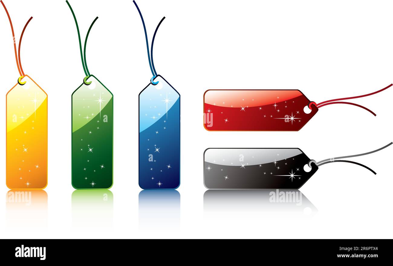 set of colored vector tags Stock Vector Image & Art - Alamy