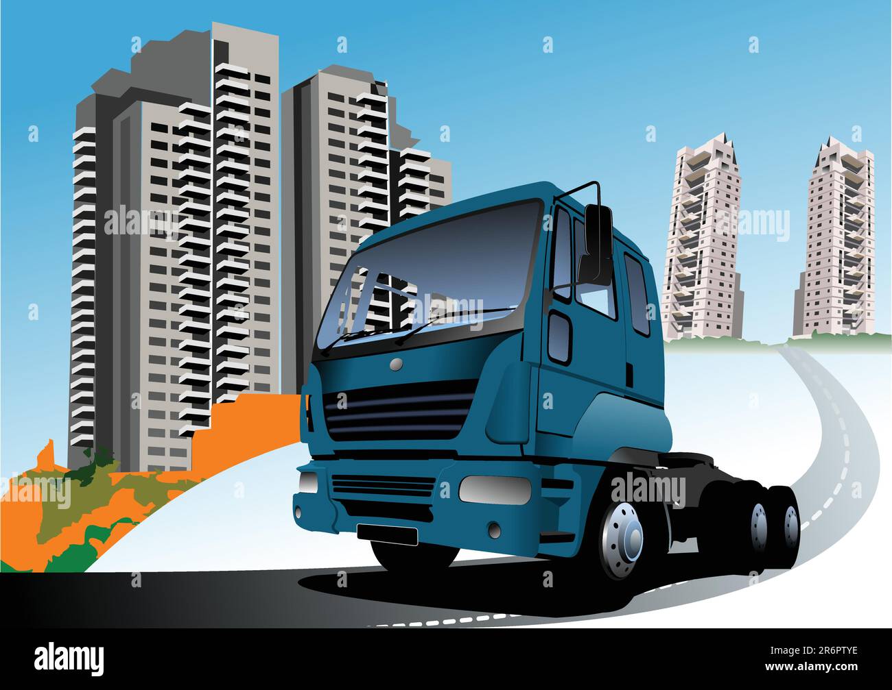 Truck and coach Stock Vector Images - Alamy