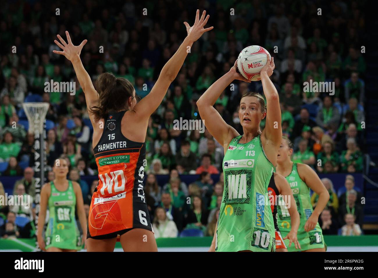 Perth, Australia. 11th June, 2023. Alice Teague-Neeld of the Fever ...