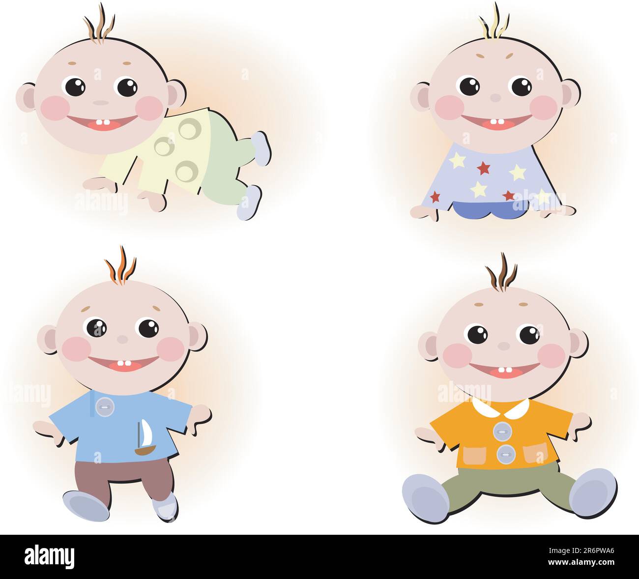 Happy funny mother child Stock Vector Images - Alamy