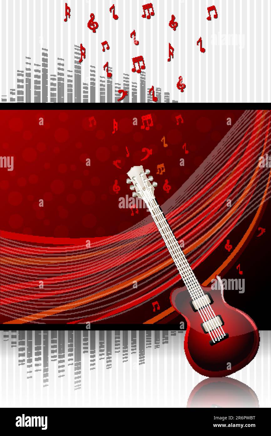 illustration of music,gitter Stock Vector Image & Art - Alamy