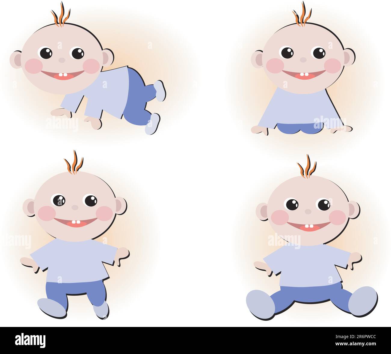 Set icons with babies-boys Stock Vector Image & Art - Alamy
