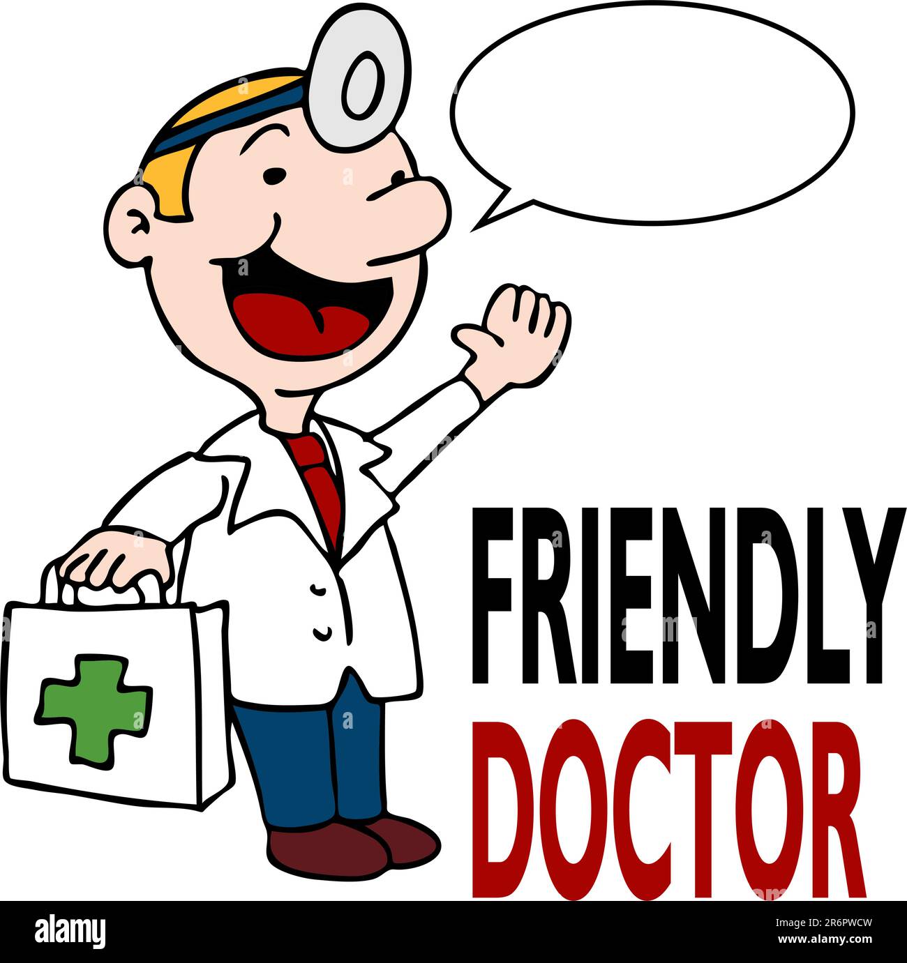 Doctor cartoon character holding clip hi-res stock photography and ...
