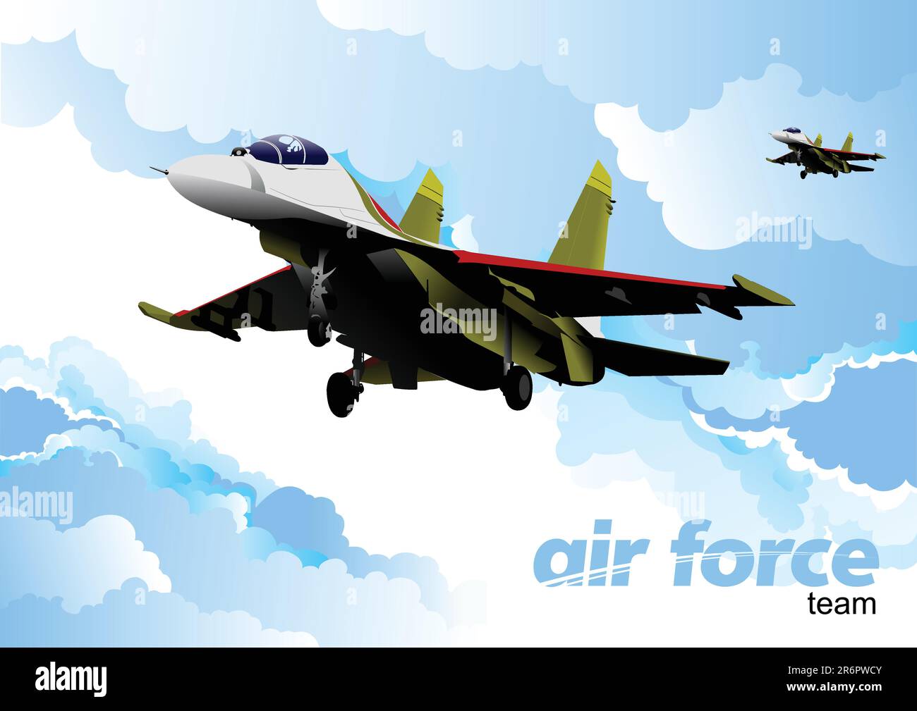 Air force team. Vector illustration Stock Vector Image & Art - Alamy