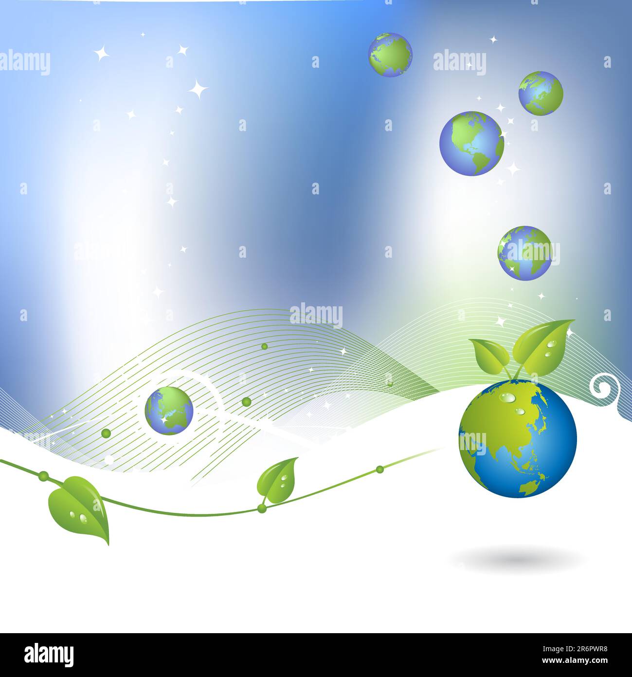 Environment background with globe icon Stock Vector Image & Art - Alamy