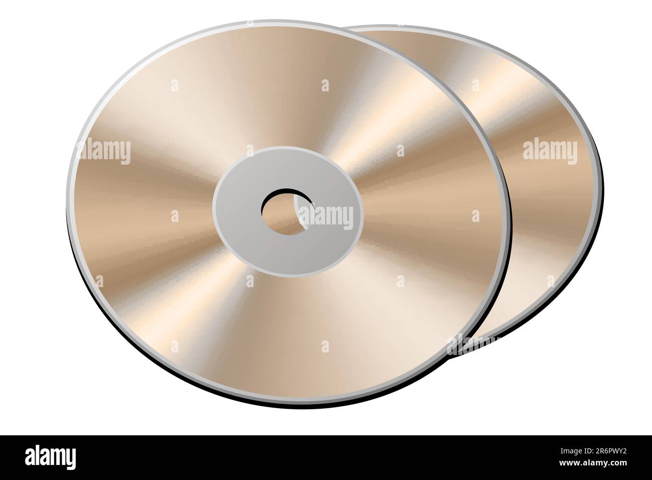 illustration of compact dics on isolated background Stock Vector Image ...