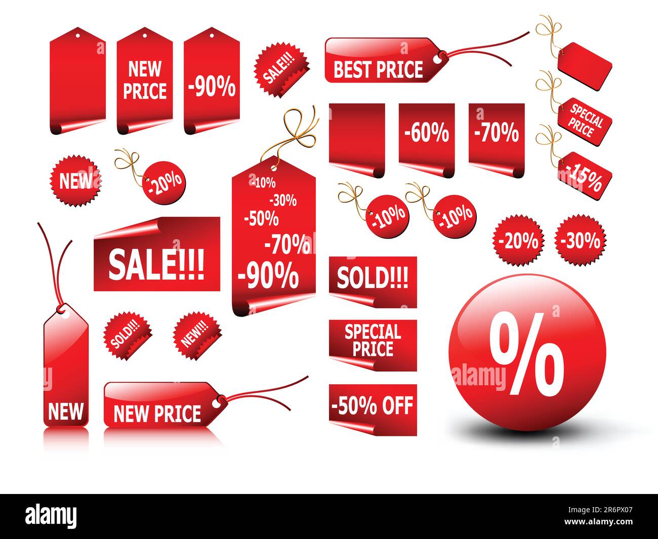 big set of vector price tags - you can use it for any sale time or ...
