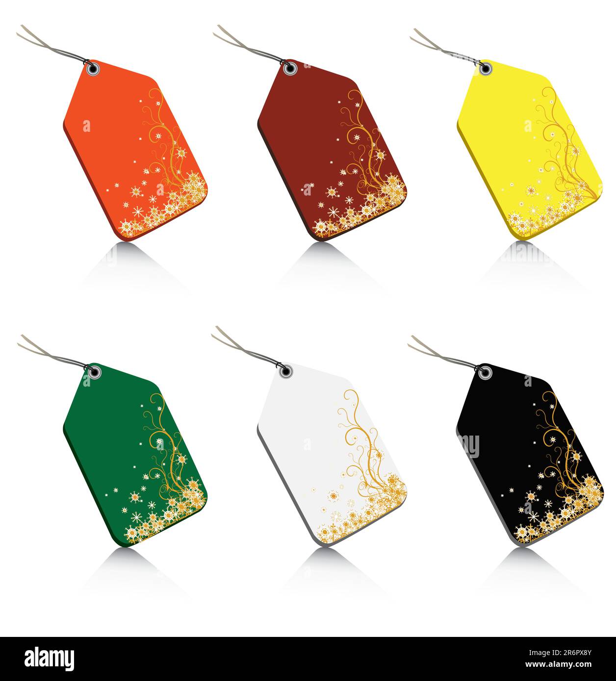 set of floral vector tags - EPS vector format available Stock Vector ...