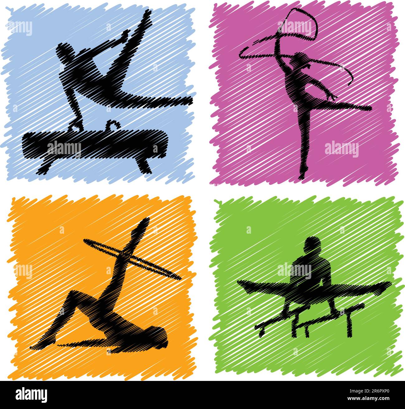 gymnastics - vector Stock Vector Image & Art - Alamy